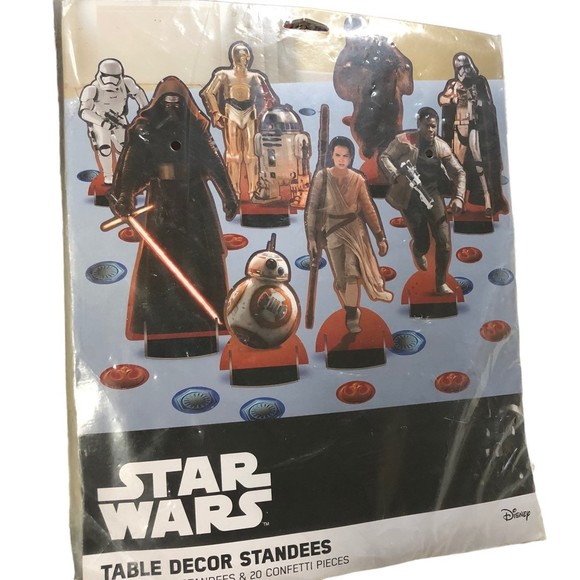 Disney | Party Supplies | Star Wars Table Decor Standees Confetti ...